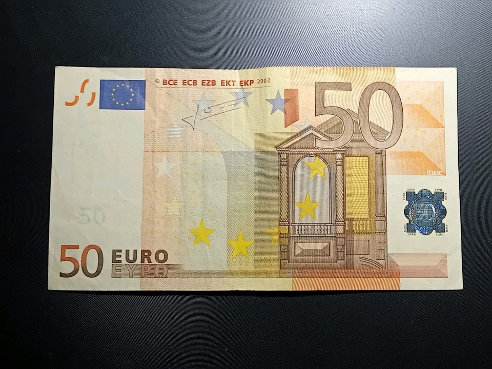 ANCIEN BILLET RARE DE 50 € EURO 2002 COLLECTION SIGNATURE JEAN CLAUDE ...