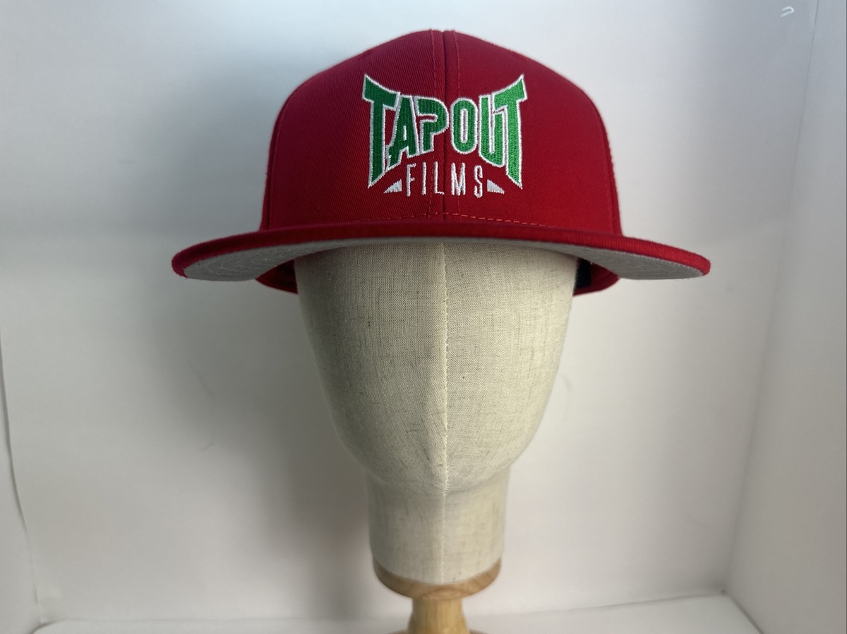 Tapout Hats Red TAPOUT SNAPBACK CAP FLAT BRIM BLACK/RED
