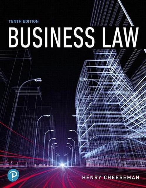 Business Law by Henry R. Cheeseman (2019, Ringbound / Mixed Media) for ...