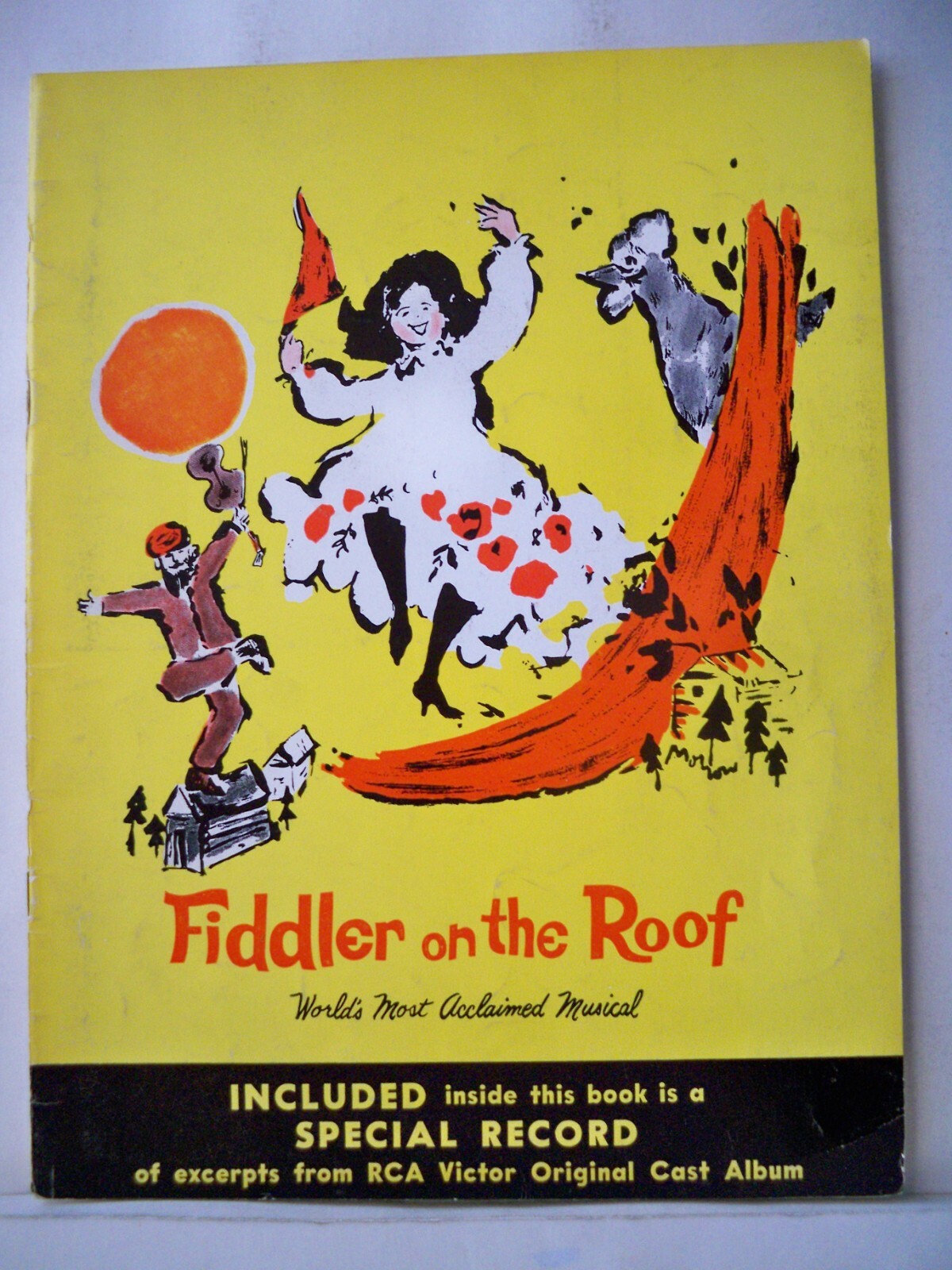 FIDDLER ON THE ROOF Souvenir Program HARRY GOZ / RAE ALLEN / BETTE ...