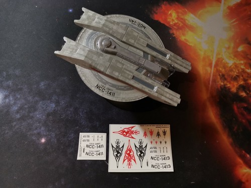 CUSTOM DECALS for USS SHRAN MAGEE CLASS Star Trek Discovery EAGLEMOSS ...