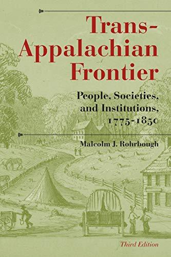 Trans-Appalachian Frontier, Thir... by Rohrbough, Malcolm J Paperback ...
