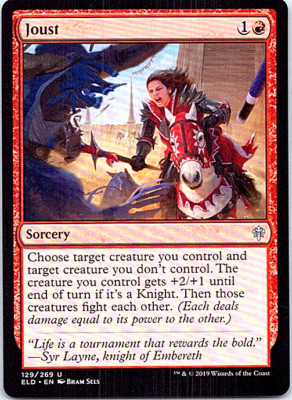 Joust Magic The Gathering Throne Of Eldraine Light Play | eBay