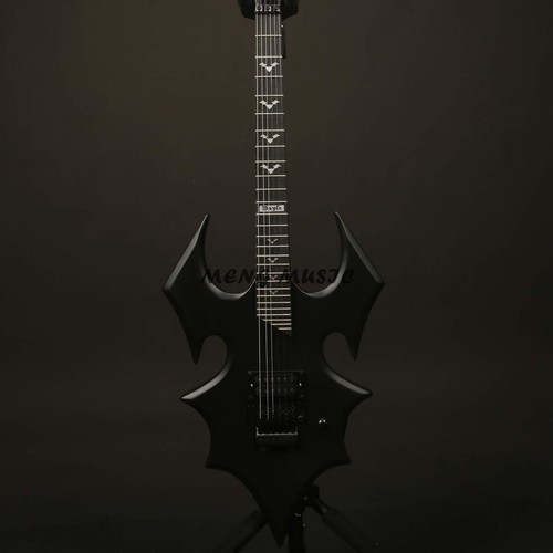 Classic Modern Shaped Electric Guitar with Bats Inlay Vibrato System ...