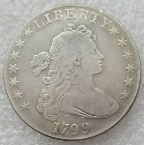 LIBERTY 1799 Draped Bust Silver coin $1 Dollar As shown in the figure ...
