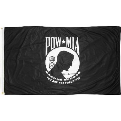 2x3 POWMIA POW MIA Double Sided Perma Dye Poly 2ply Sewn Flag 2'x3 ...
