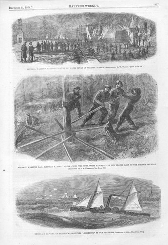 General Warren's Raid on the Weldon Railroad - Burning of Water Tanks ...