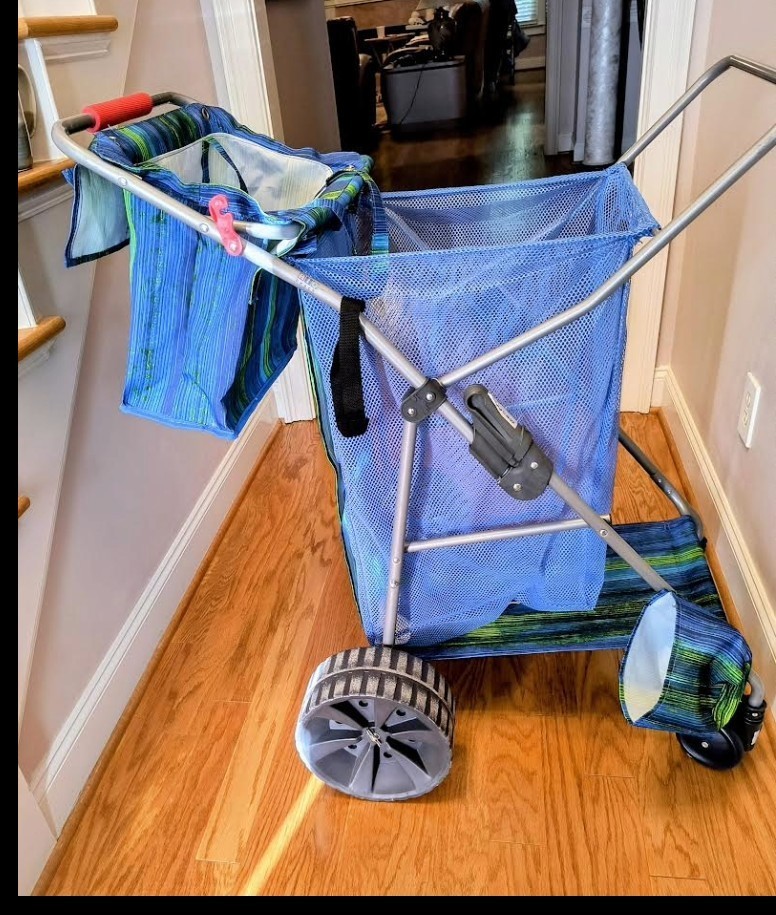 Rio Beach Wonder Wheeler Deluxe Utility, Lawn, Beach Foldable Cart ...