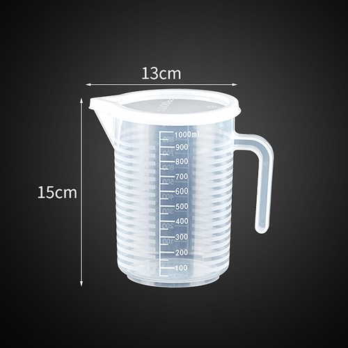 1PC 1000ML Non-stick Silicone Measuring Cup Food Grade Household ...