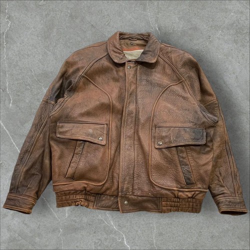 Wind Armor Genuine Leather Brown Jacket Sheepskin Vintage Luxury | eBay