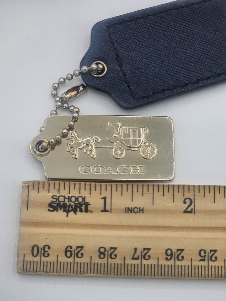 Horse And Carriage Goldtone Metal Coach Hang Tag Fob Lozenge, Used | eBay
