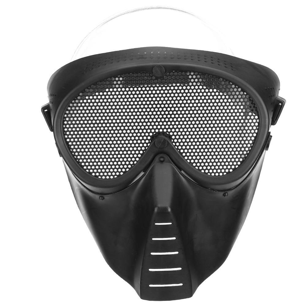 Impact Resistant Cosplay Face Iron Mesh Mask for Adult CS Paintball ...