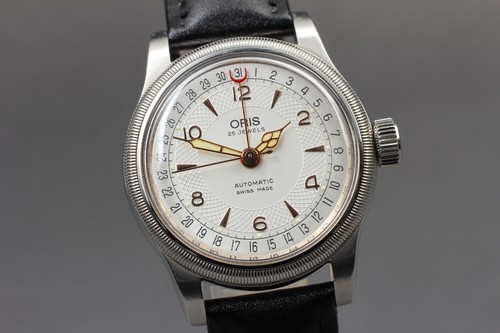 [N COMME NEUF] ORIS Big Crown Pointer Date 7551 Argent Blanc 36mm ...