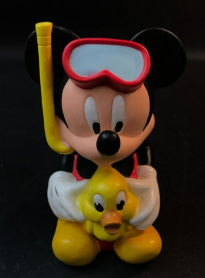 Walt Disney Productions Mickey Mouse & Rubber Duck 18 Month+ 5" Rubber ...