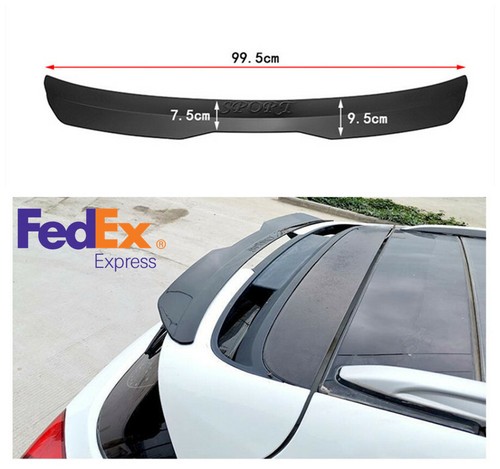 Universal Matte Black ABS Car Rear Roof Lip Spoiler Wing For Hatchback ...