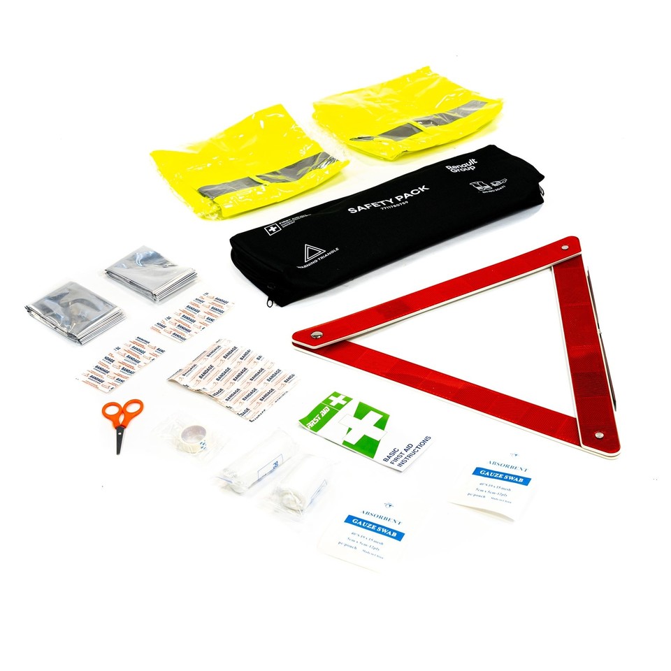 Genuine Renault Emergency Safety Kit HiVis Vest Warning Triangle First ...