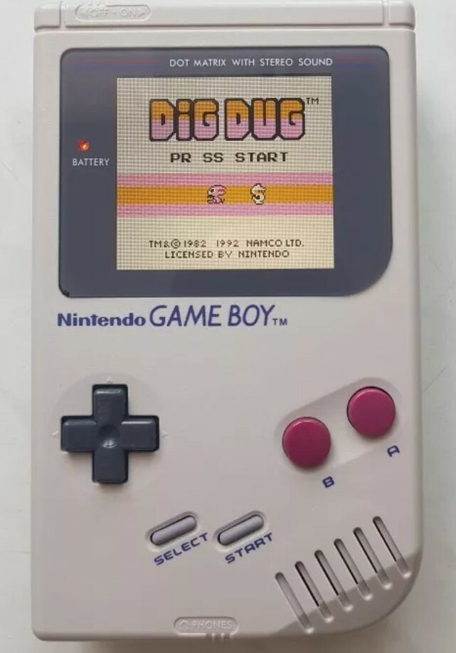 Restored Original Nintendo DMG-01 GameBoy W/ IPS v4 Backlit LCD Screen ...