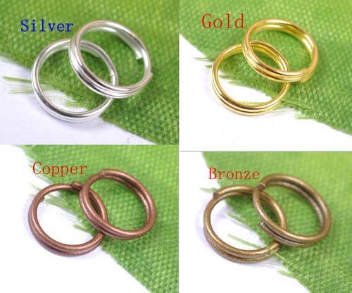 4MM,5MM,6MM,7MM,8MM,10MM,12MM,Double Loop Split Metal Jump Rings ...