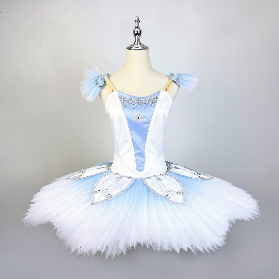 Professional Ballet Tutu White Blue Costume Snow Queen Nutcracker ...
