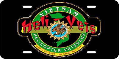 Heli Vets Vietnam Helicopter Veterans Novelty License Plate MADE IN U.S ...