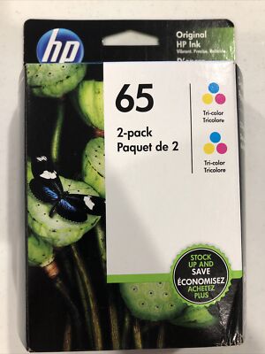 HP 65 2-pack Tri-color Original Ink Cartridges | eBay
