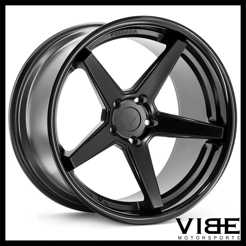 20" FERRADA FR3 BLACK CONCAVE WHEELS RIMS FITS INFINITI G37 G37S | eBay