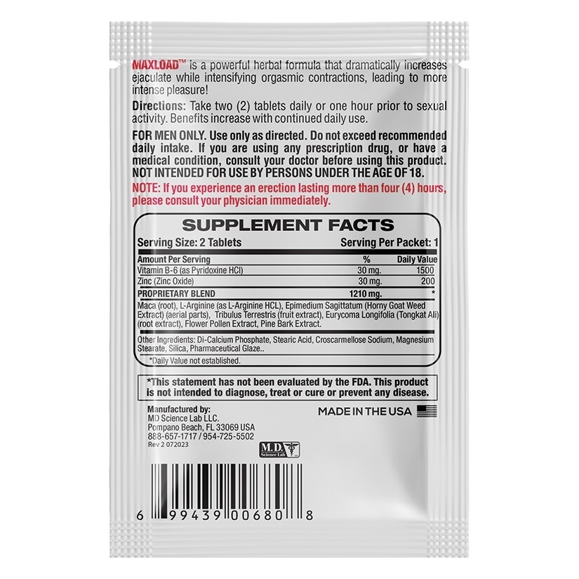 Max Load for Male Ejaculation Intensify Orgasm Enhancement Pills ...