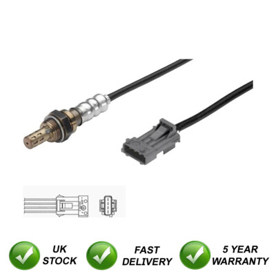 Lambda Oxygen Sensor Rear SJR Fits Peugeot 206 1998-2012 1.4 4 Wire ...