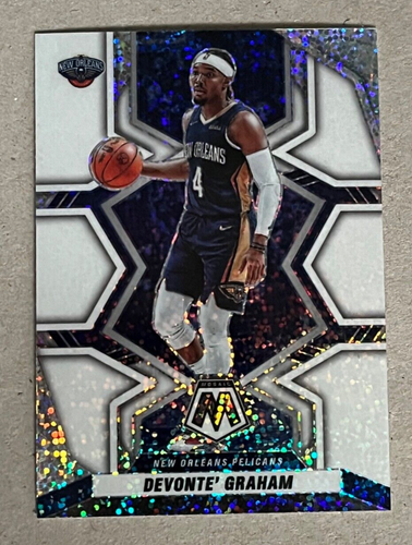 Devonte' Graham 2021-22 Panini Mosaic White Sparkle Prizm New Orleans ...