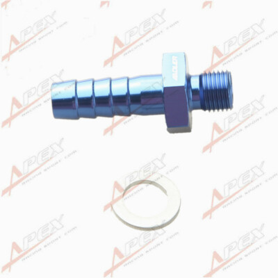 Bosch Fuel Pump Inlet M10 X 1.0 To 3/8" (9.5mm) Barb Aluminum Adapter ...
