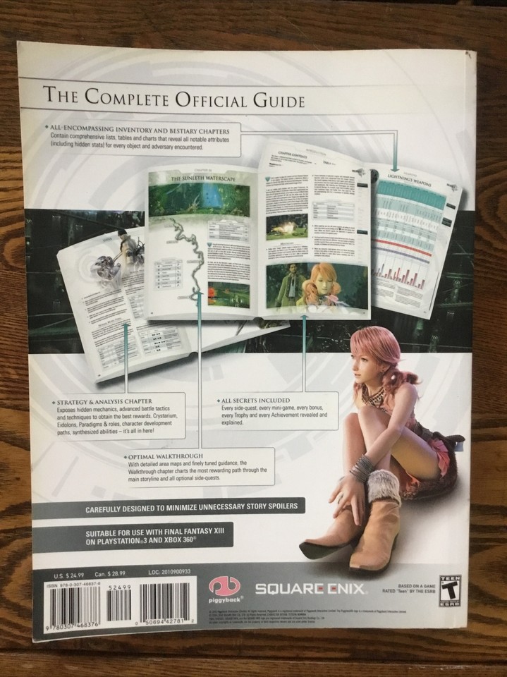 Final Fantasy 13 (XIII) The Complete Official Strategy Game Guide Book ...