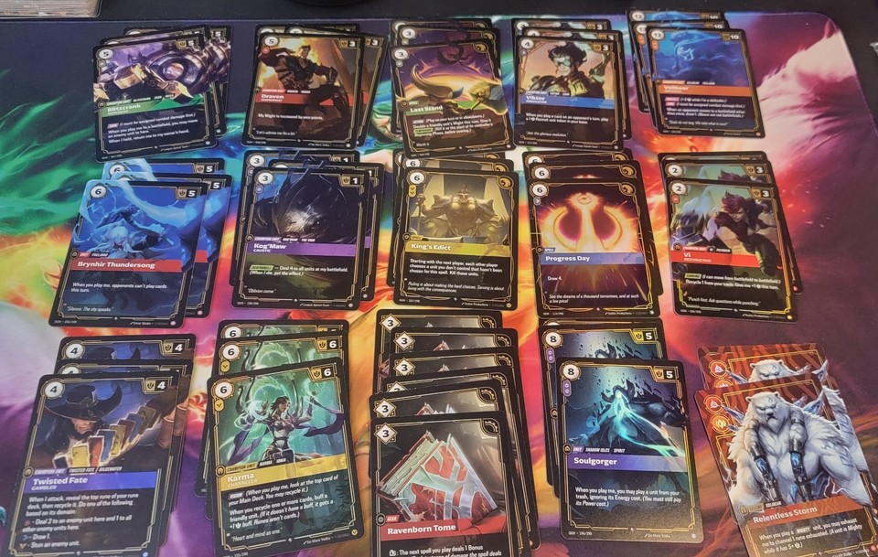 Riftbound League Of Legends Card Game 230+ RARE FOIL Card Lot | eBay
