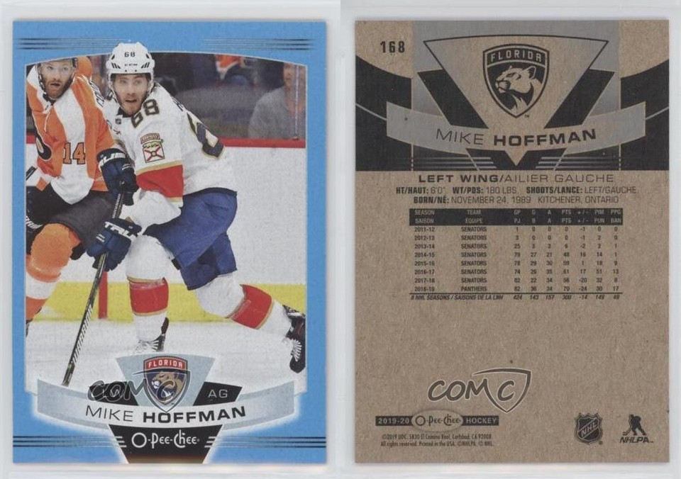 2019-20 O-Pee-Chee Blue Mike Hoffman #168 2o7 | eBay