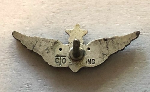 US Army Pilot Wings Badge CTO Senior Sterling Pin | eBay
