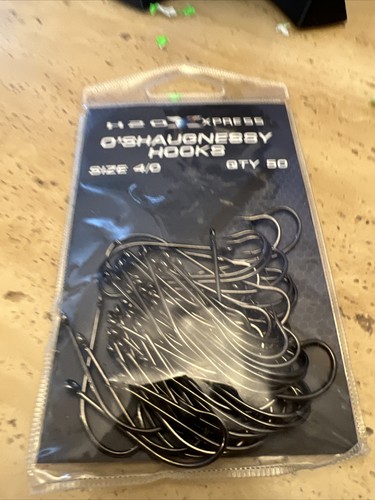 H20 EXPRESS O’Shaugnessy Hooks Size 4/0 Qty 50 New | eBay