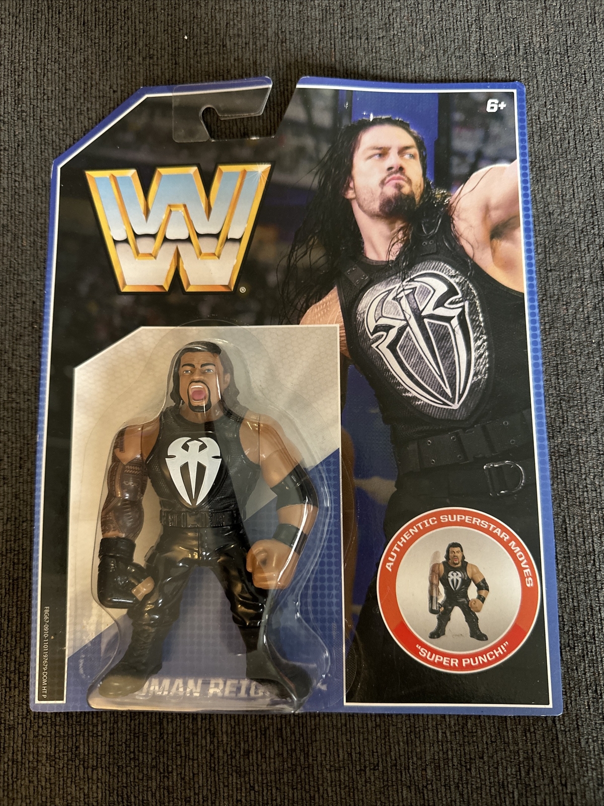 WWE Roman Reigns MATTEL RETRO Series 1 Wrestling Figure SUPERMAN PUNCH ...
