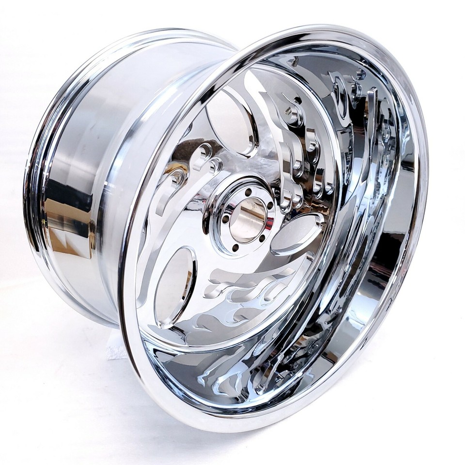Custom Chrome Inferno Rear Wheel Chrome Flames 18 x 10.5 600935 | eBay