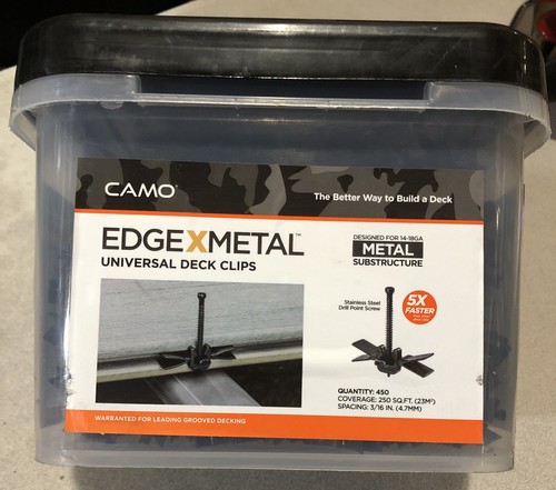 CAMO EDGEXMETAL Clips Hidden Universal Deck Fasteners (450 Ct ...