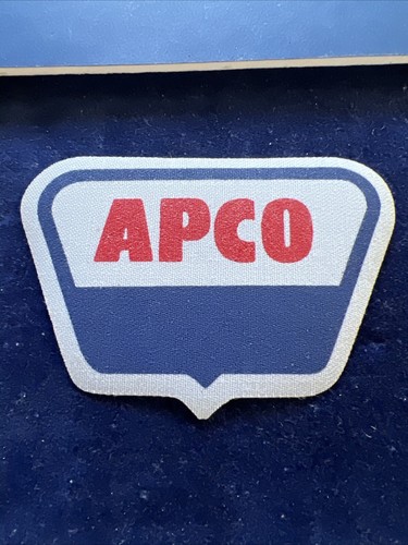 Vintage APCO Oil Corporation Red White Blue Iron-on Patch | eBay