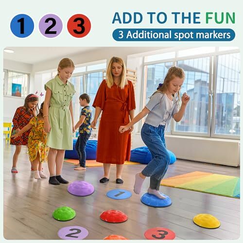 OUTREE Stepping Stones for Kids, 6 Pcs Balance Training and Sensory ...