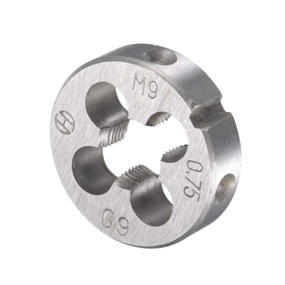 M9 x 0.75mm Metric Tap and Die Set HSS Machine Thread Tap with Round ...