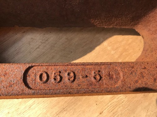 LOT OF 1 NEENAH FOUNDRY ROLL TYPE CURB GRATE 3501, 3501-0168, For Frame ...