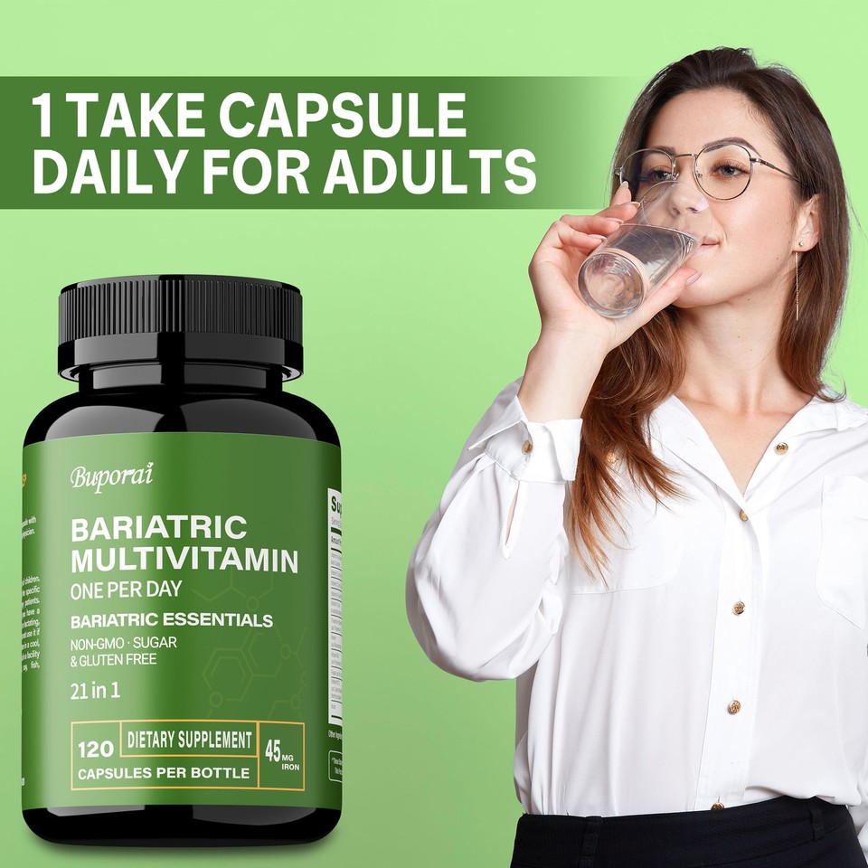 Bariatric Multivitamin -with 21 Vitamins,Balance Energy Levels Promotes ...