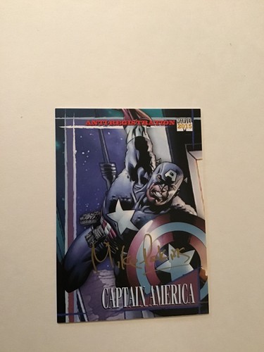 2015 Marvel Fleer Retro 1993 AUTO Autograph Captain America Perkins ...