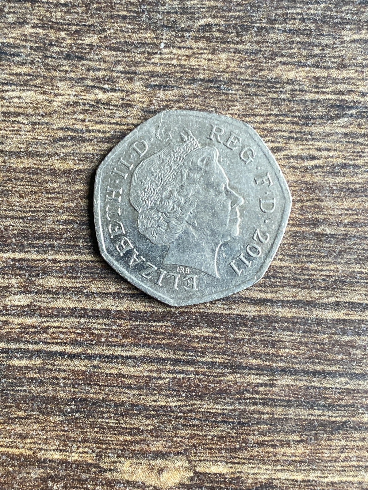 2011 50p BLUE PETER LONDON OLYMPIC GAMES 2012 RARE COIN READ ...