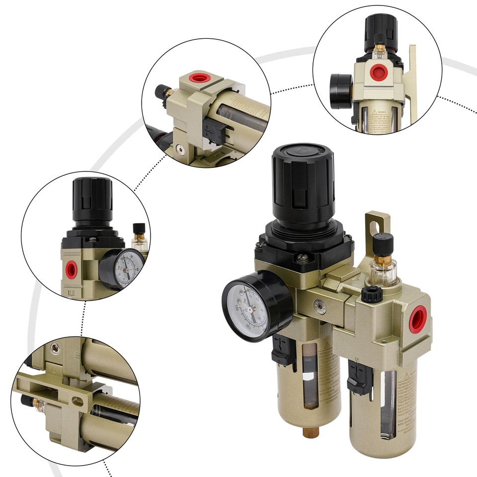 Air Pressor Oil Water Separator Regulator Trap Filter Tire Changer ...