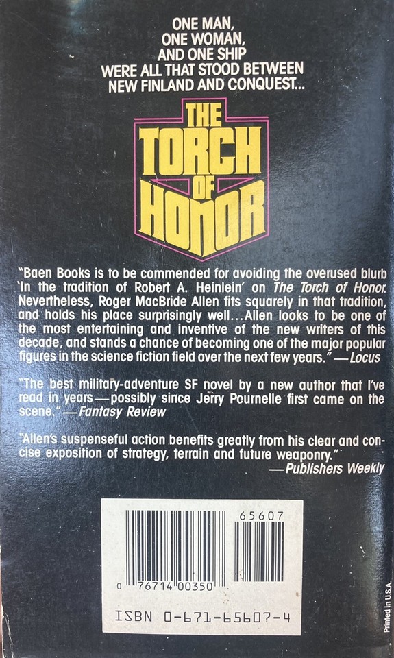 The Torch of Honor by Roger MacBride Allen (1986, Mass Market ...