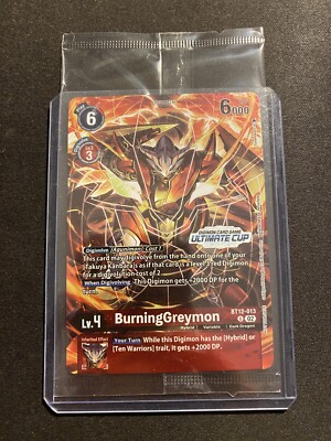 Burning Greymon Promo Ultimate Cup Digimon Card Game TCG Sealed OVP | eBay