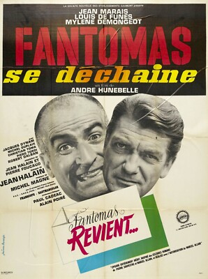 FANTOMAS - Affiche de Cinéma - Poster du Film - Louis de Funès | eBay