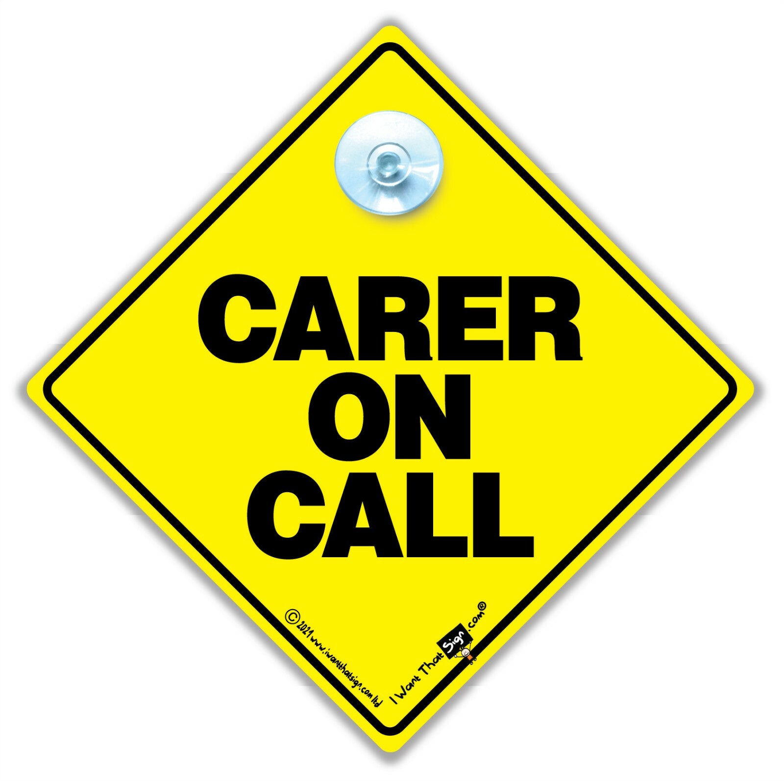 Carer On Call Sign, Carer Car Sign, Carer Parking, Car Window Sign For ...